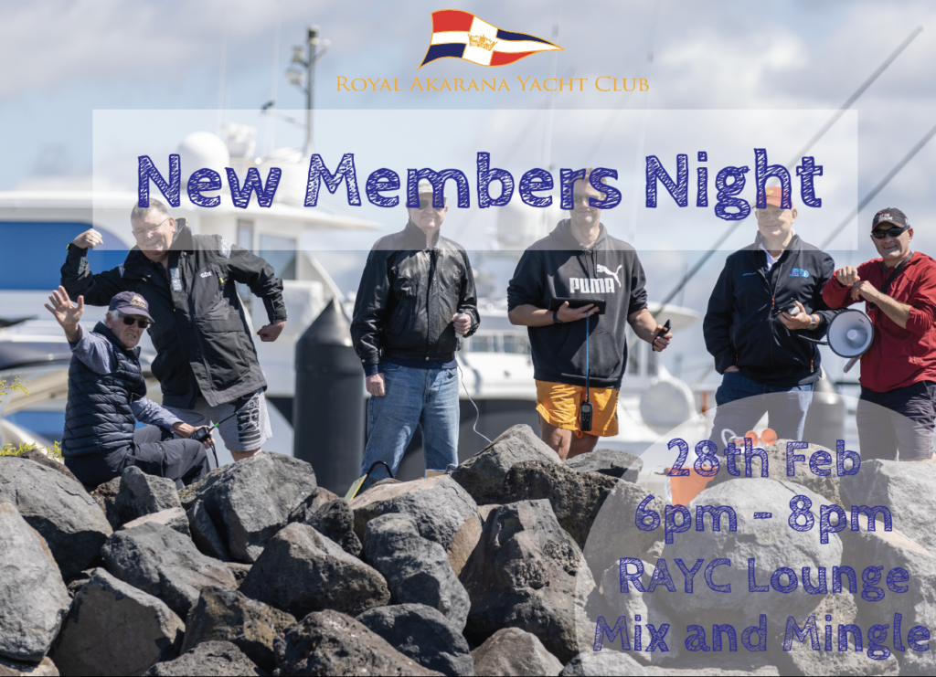 RAYC New Members Night - Akarana Marine Sports Centre